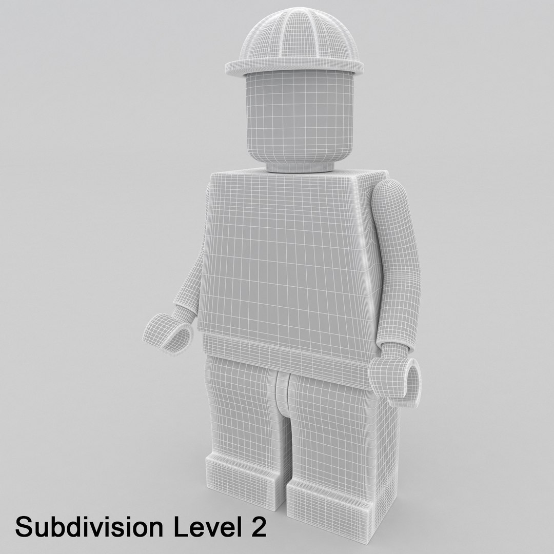 3d lego man arch model