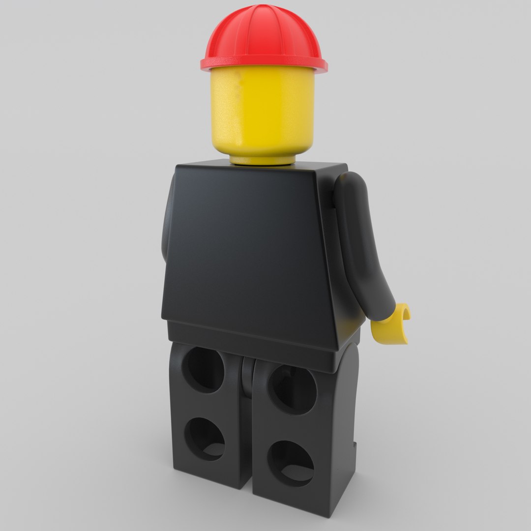 3d lego man arch model