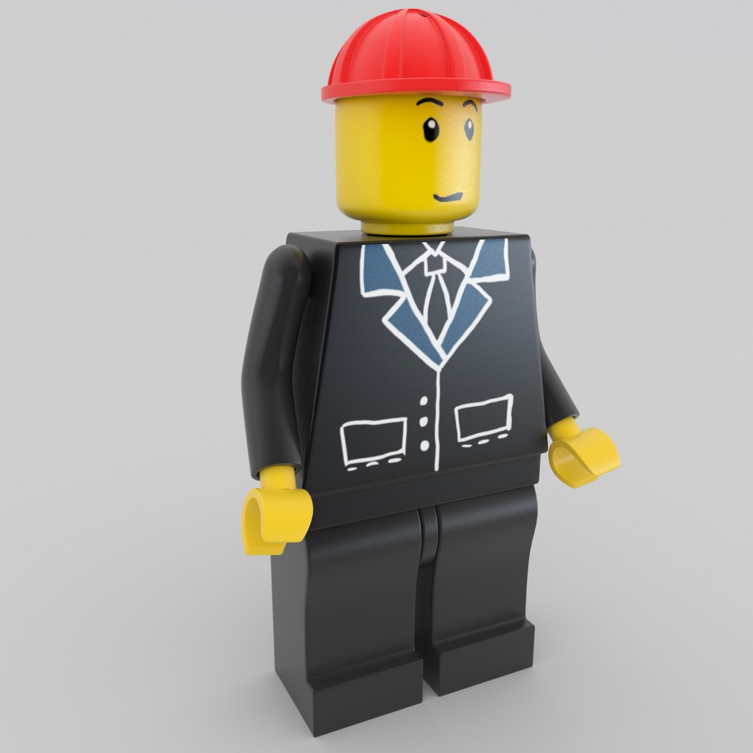 3d lego man arch model