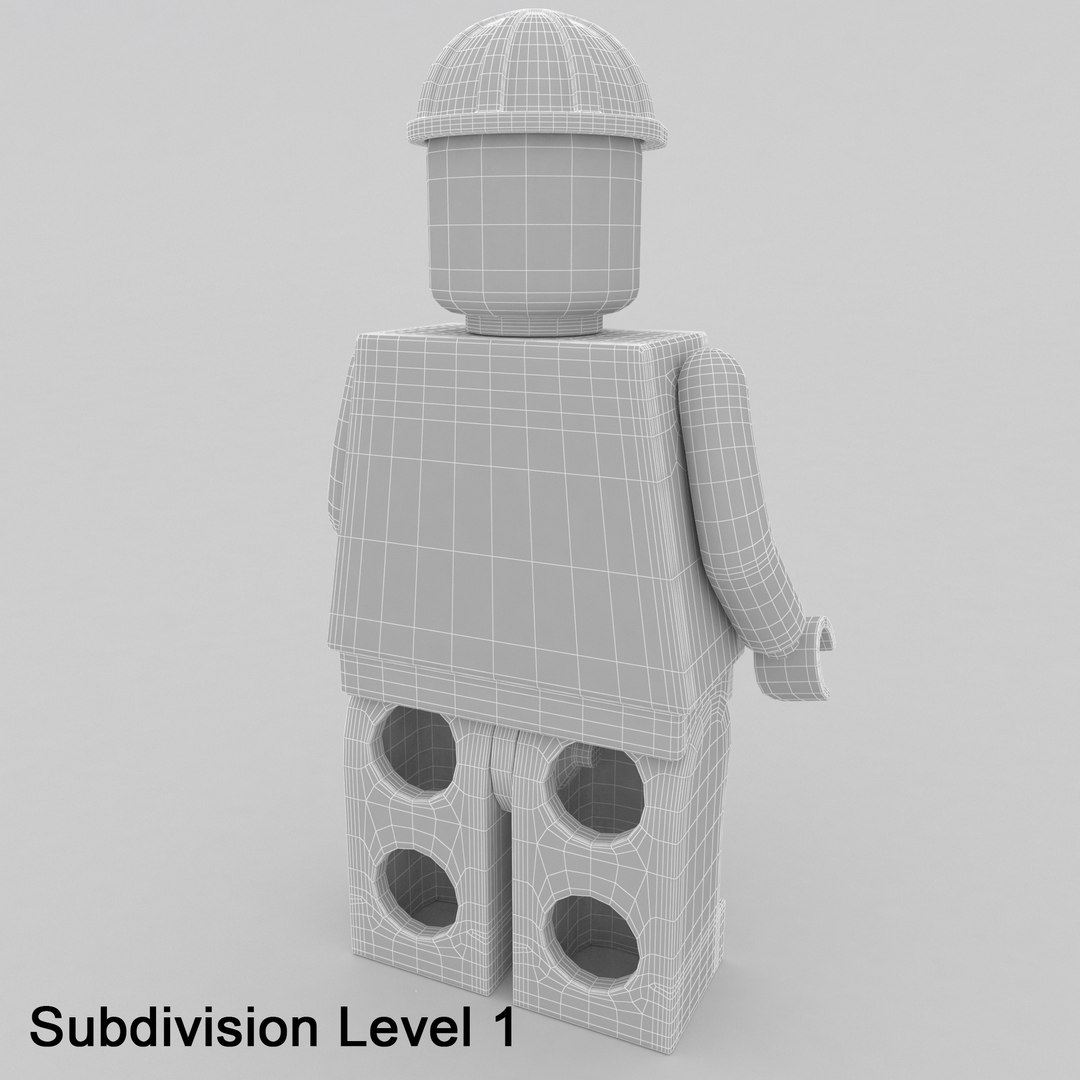 3d lego man arch model