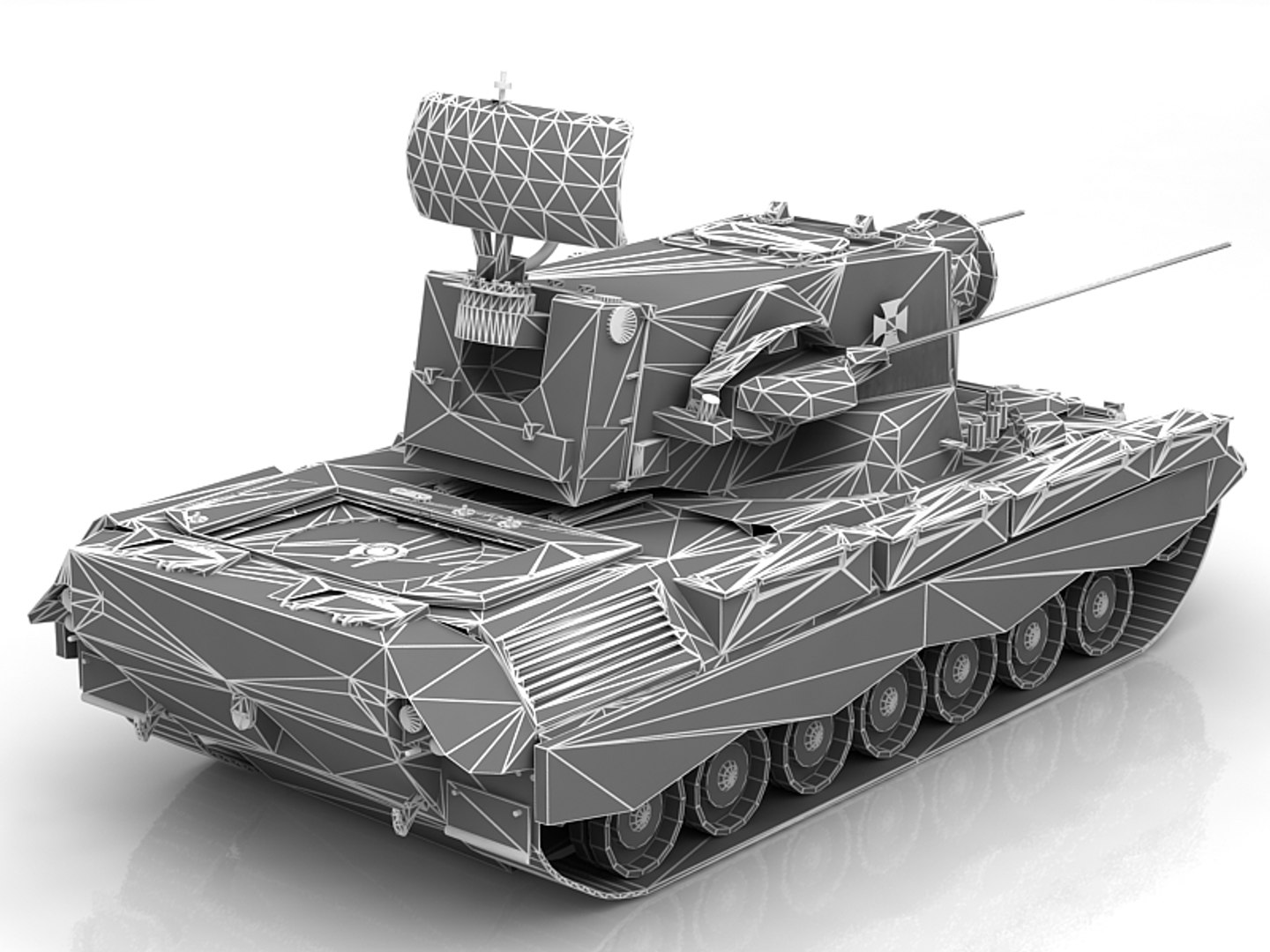 3D Flakpanzer Gepard Military Tank model - TurboSquid 1787327