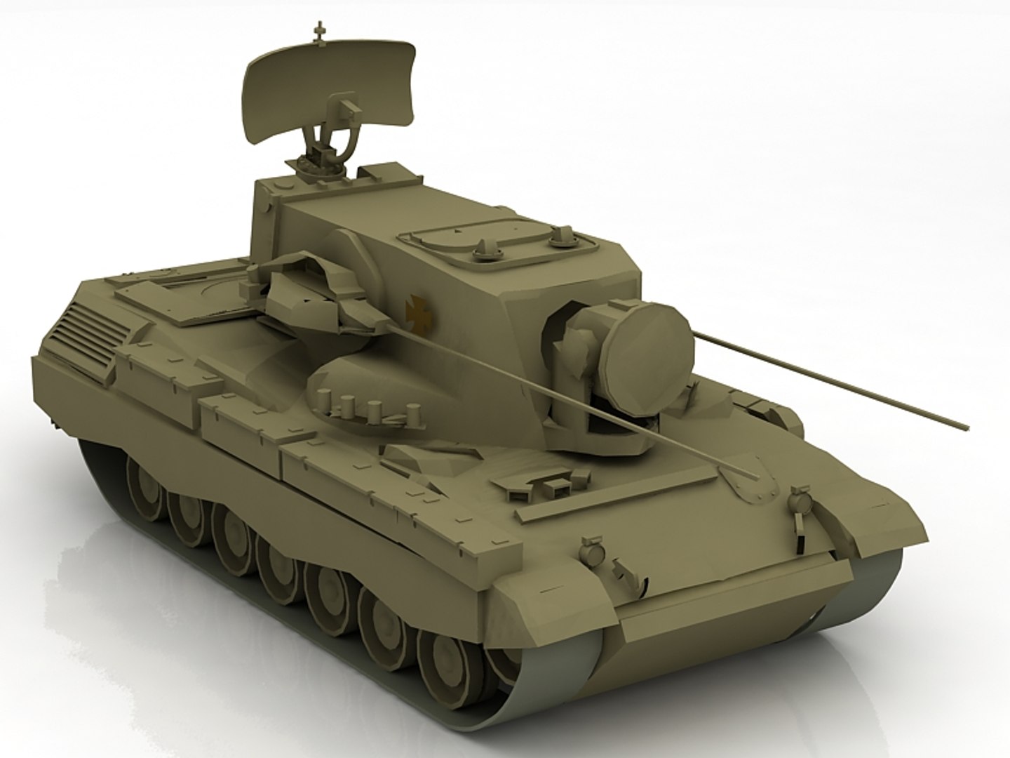 3D Flakpanzer Gepard Military Tank model - TurboSquid 1787327