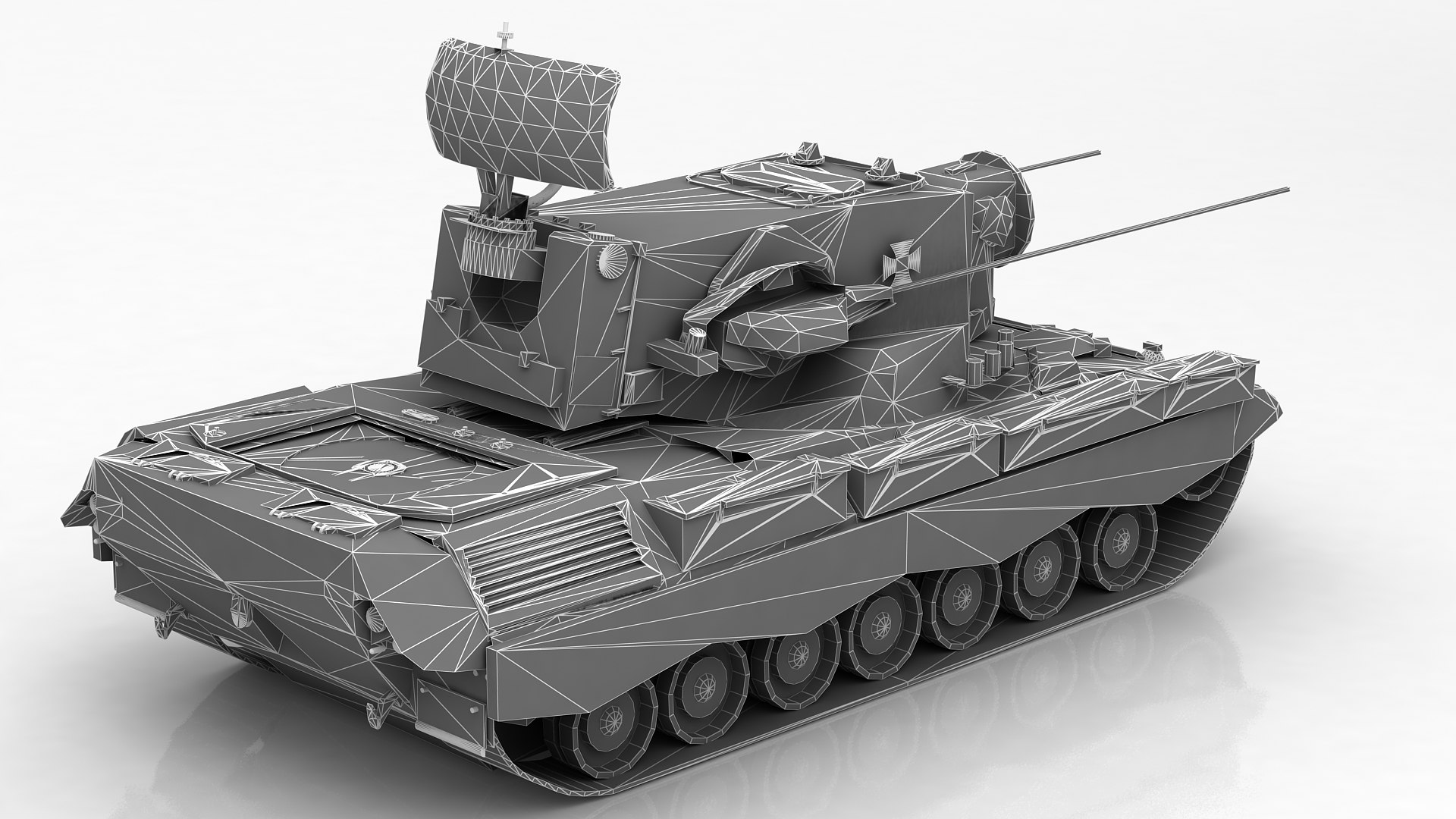 3D Flakpanzer Gepard Military Tank model - TurboSquid 1787327