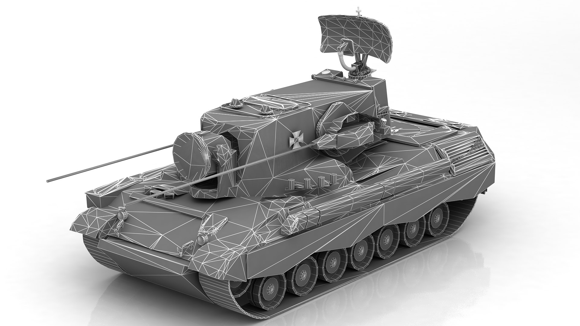 3D Flakpanzer Gepard Military Tank model - TurboSquid 1787327