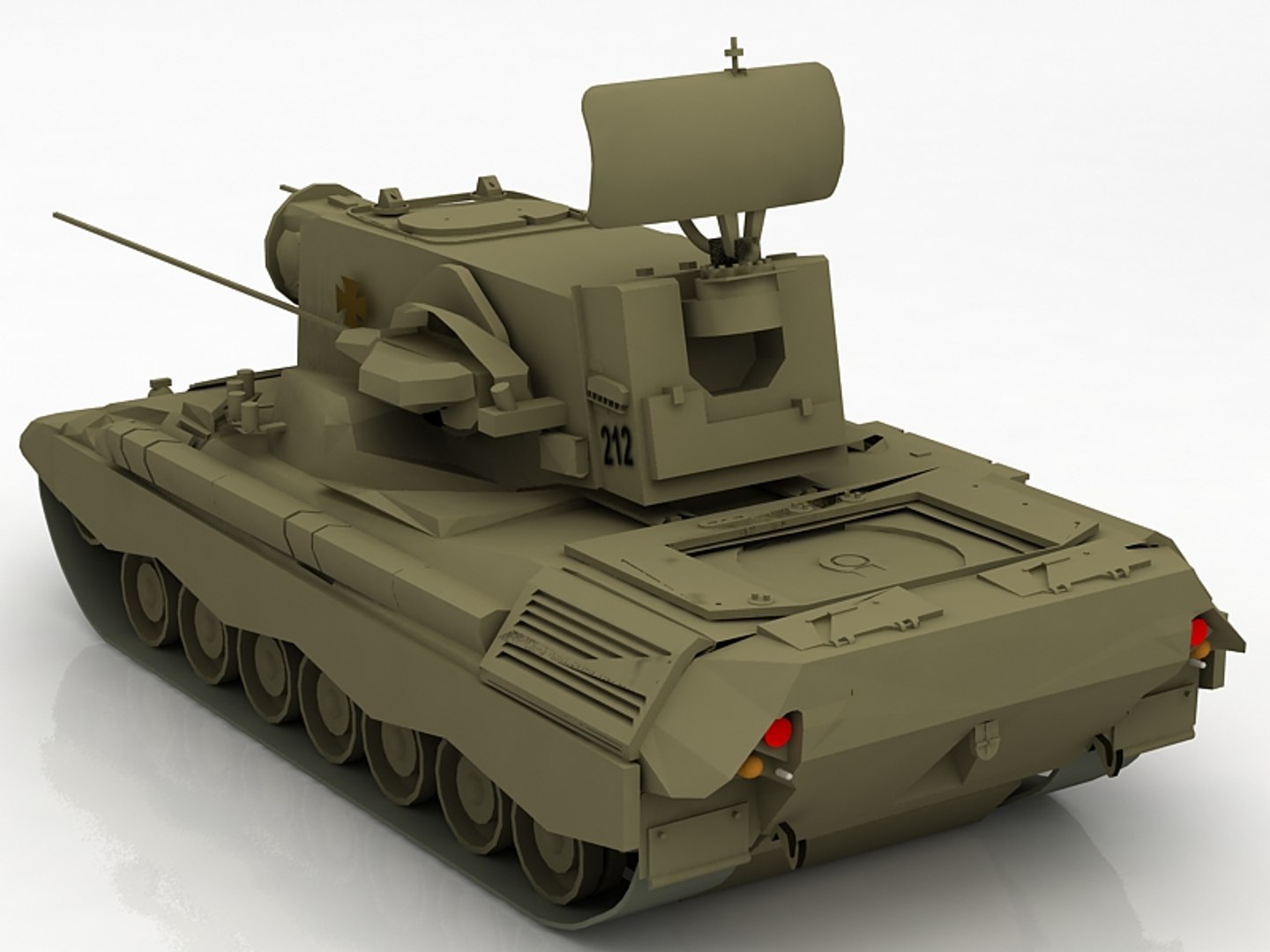 3D Flakpanzer Gepard Military Tank model - TurboSquid 1787327
