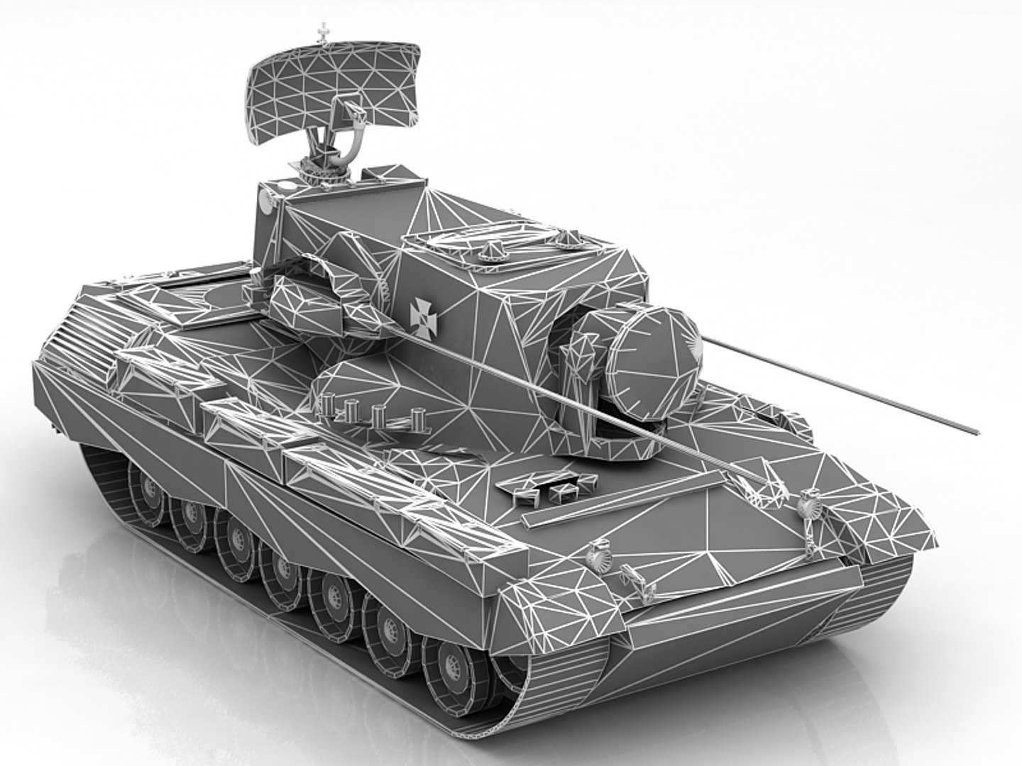 3D Flakpanzer Gepard Military Tank model - TurboSquid 1787327