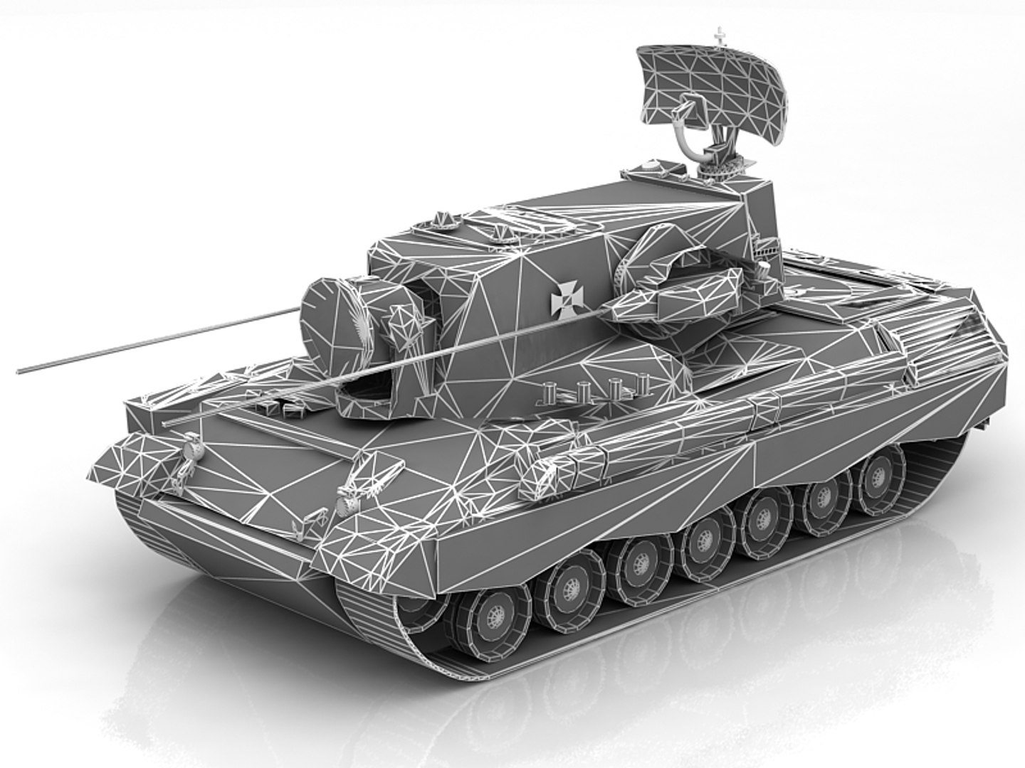 3D Flakpanzer Gepard Military Tank model - TurboSquid 1787327