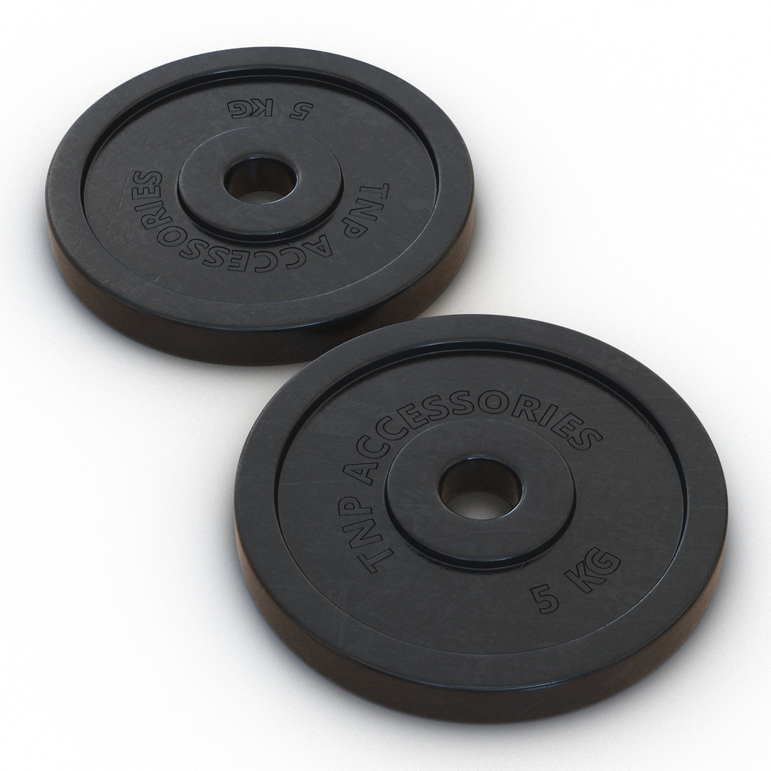 3d model barbell plates