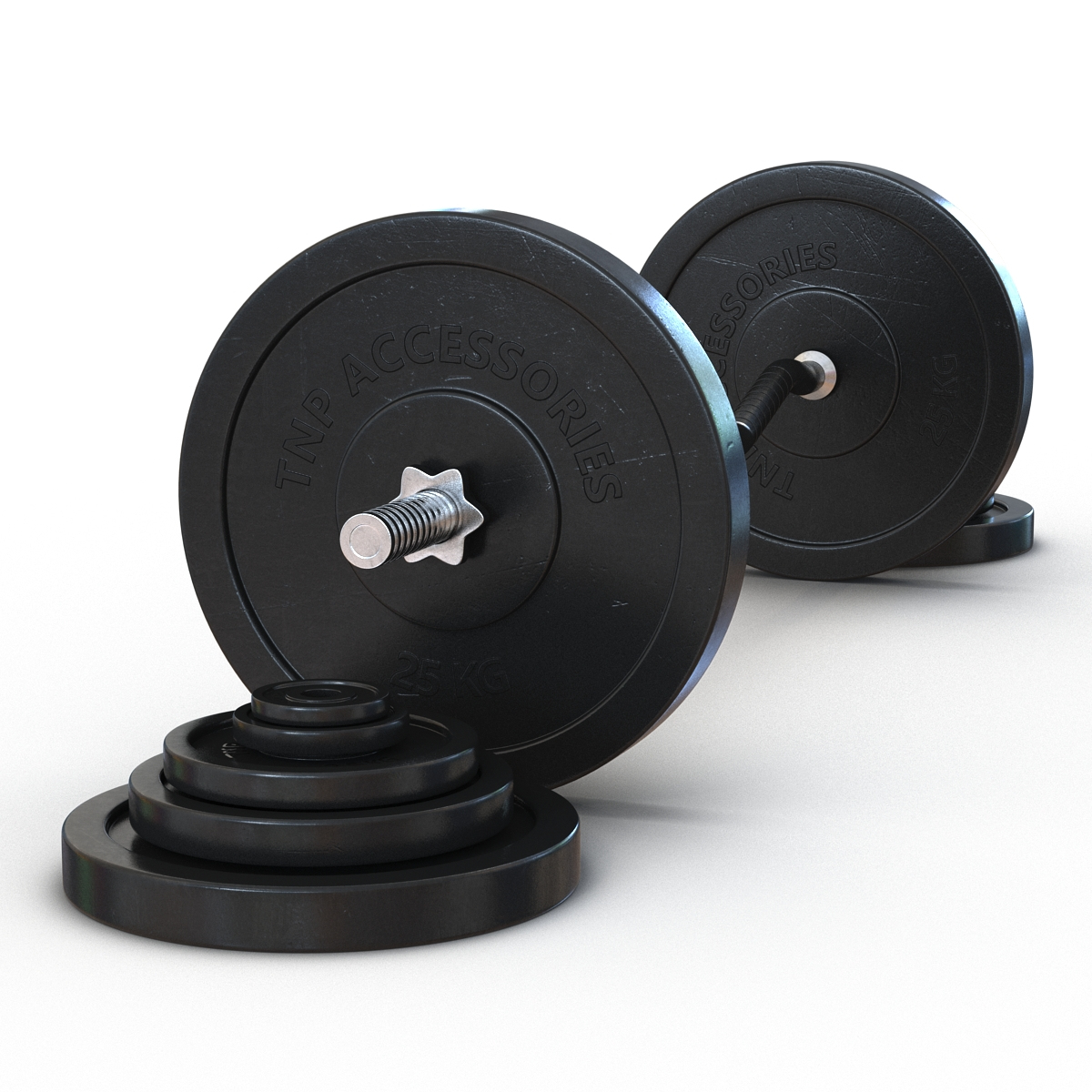 3d model barbell plates