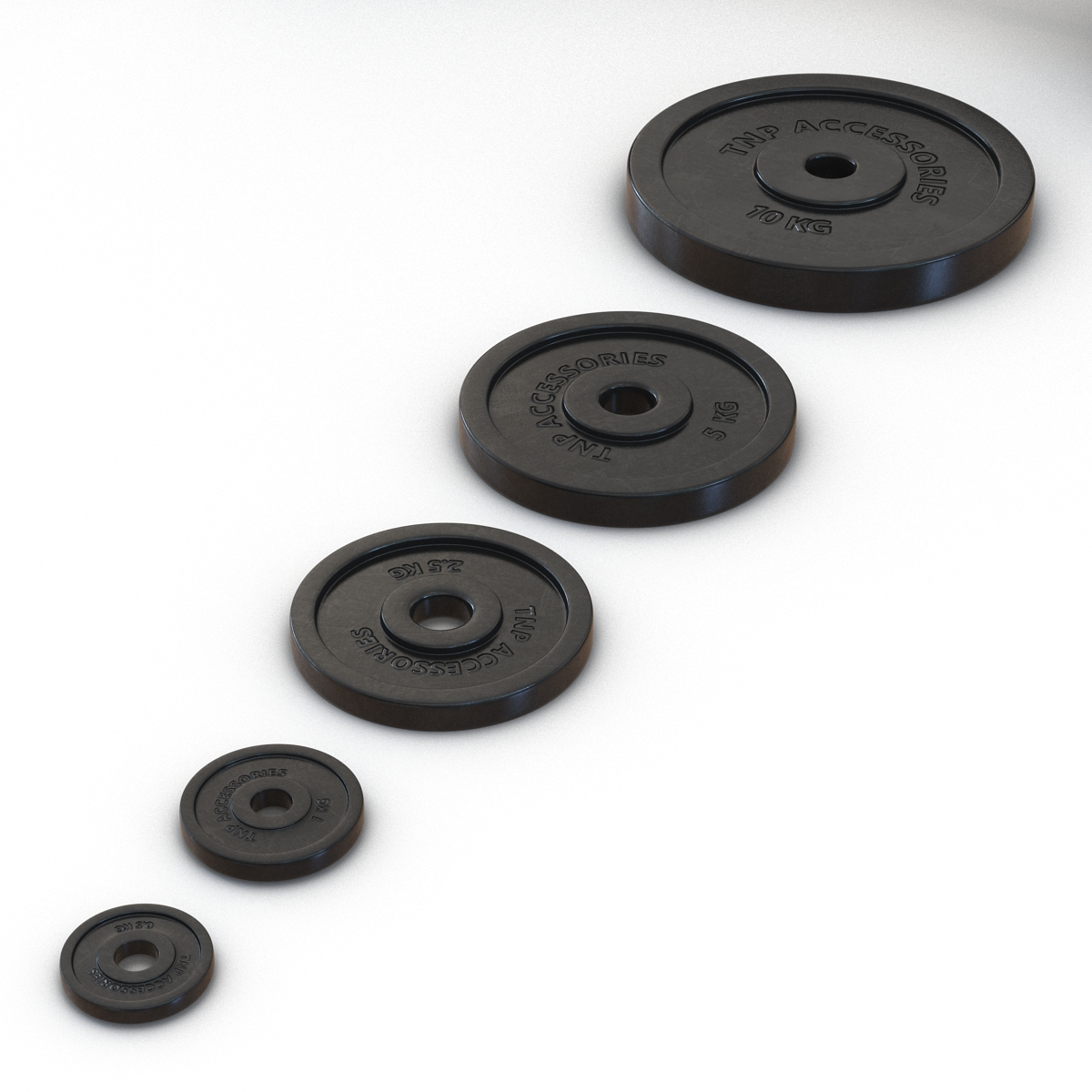 3d model barbell plates