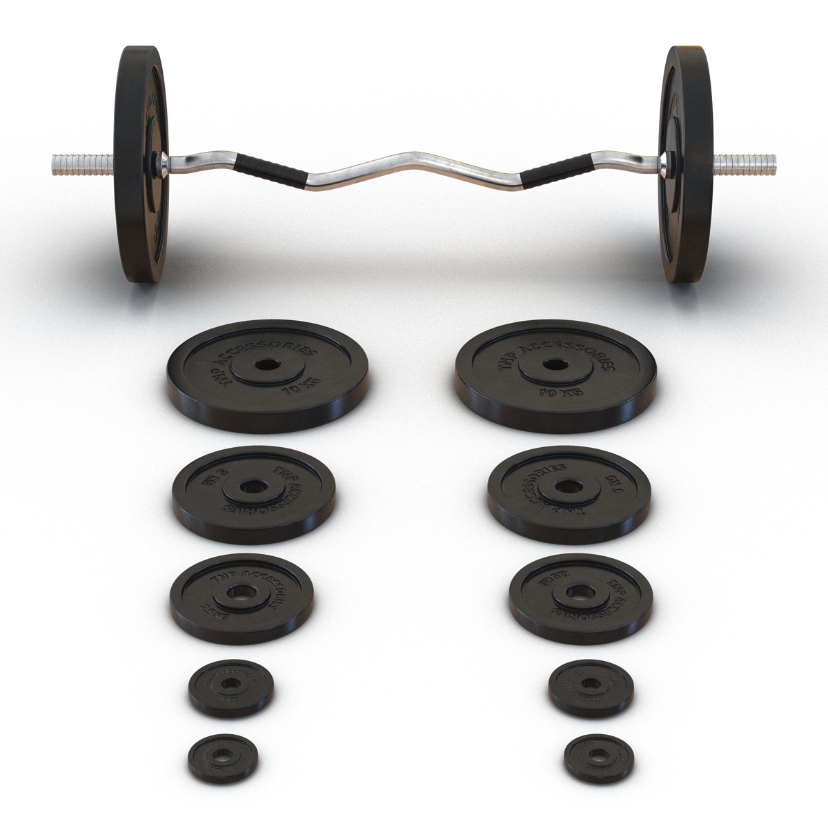 3d model barbell plates