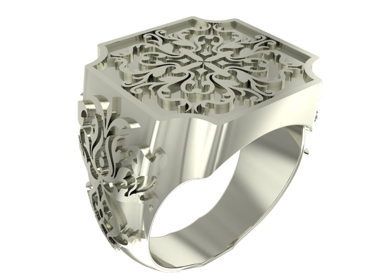 Cube Style Signet Ring 3D - TurboSquid 1490395