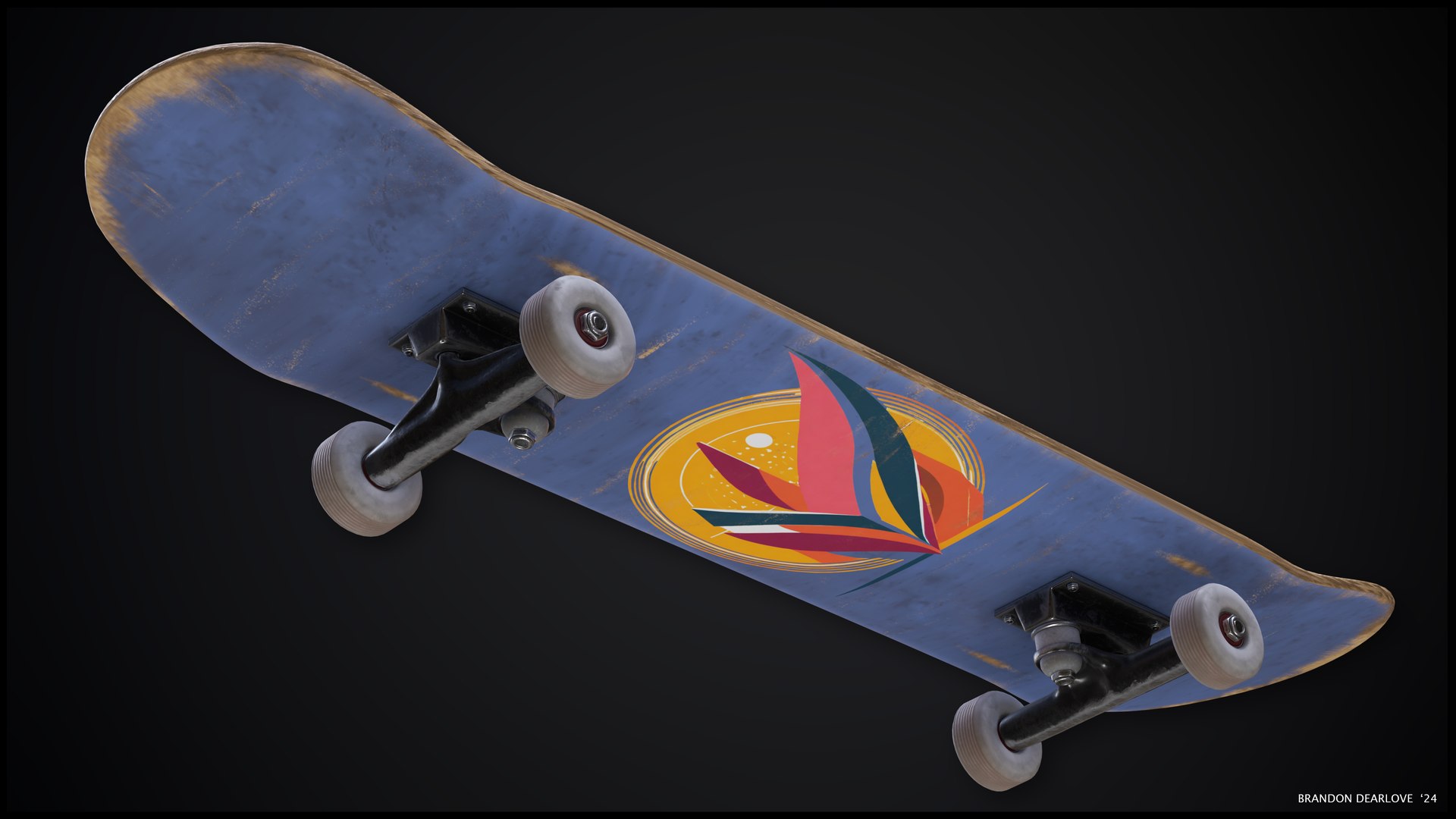 3D Skateboard Model - TurboSquid 2216579