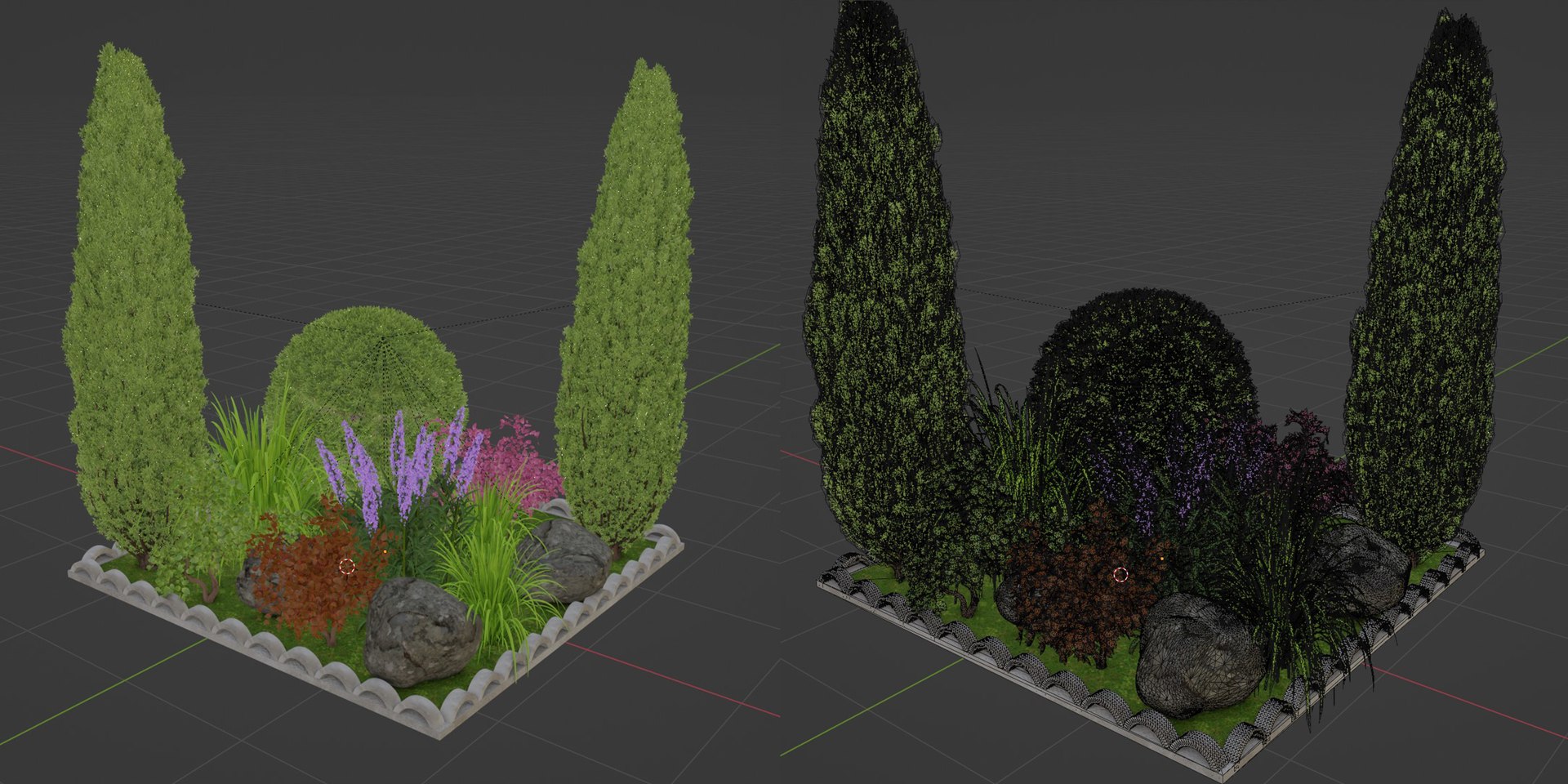 3D Outdoor Plants Collection Vol 27-Blender Model - TurboSquid 2111504
