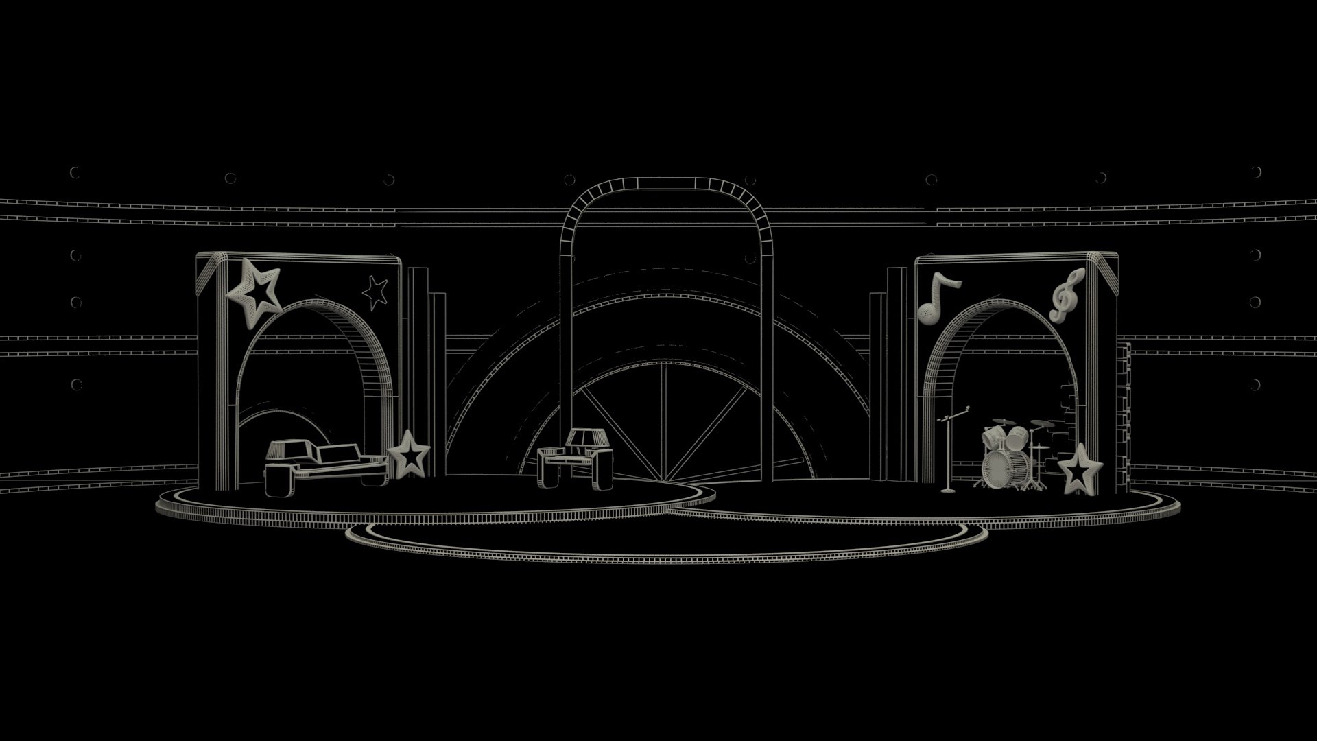 3D Tv Studio Competition Design - TurboSquid 1767545