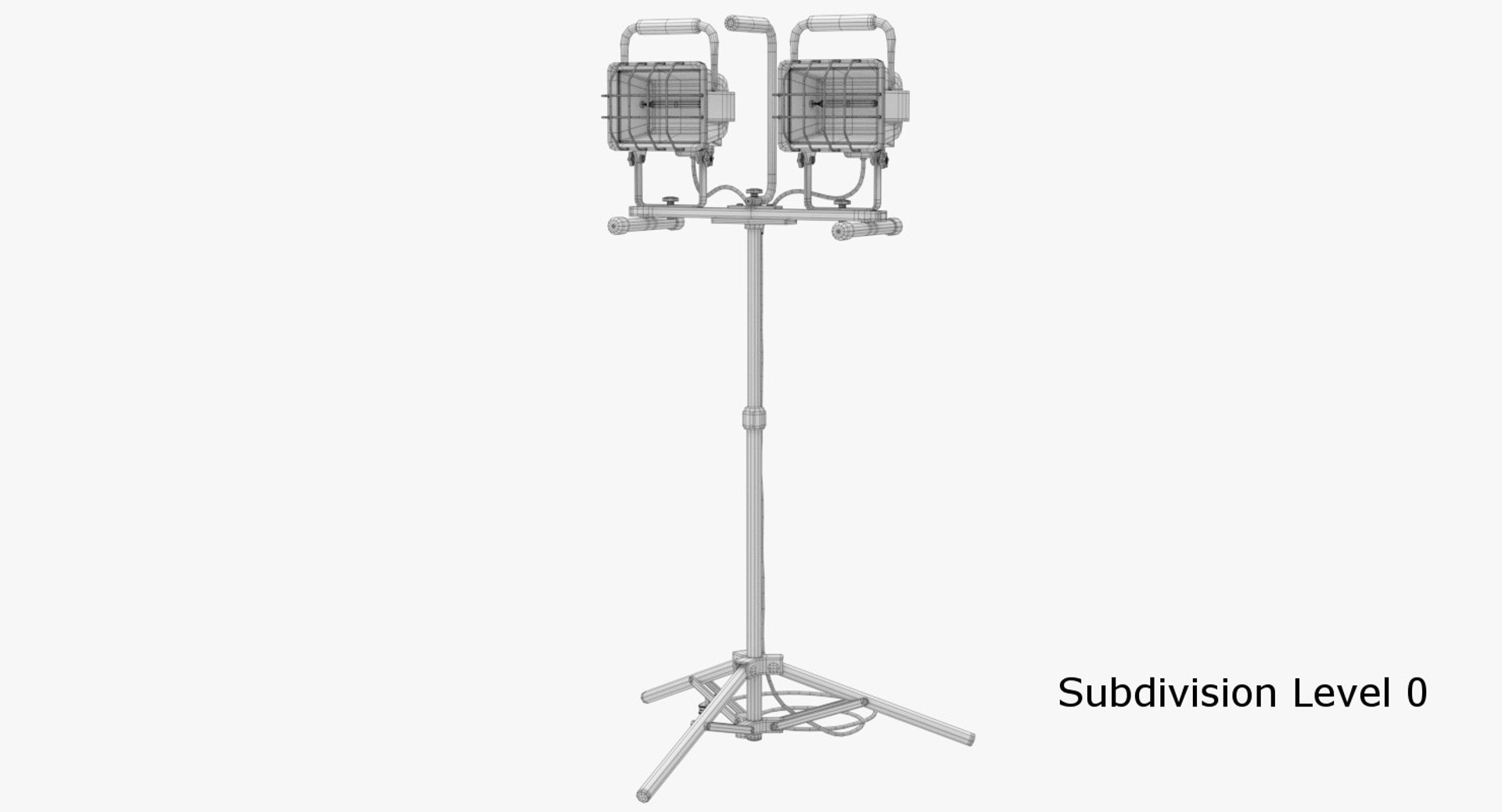 3d Halogen Work Light 2 Model
