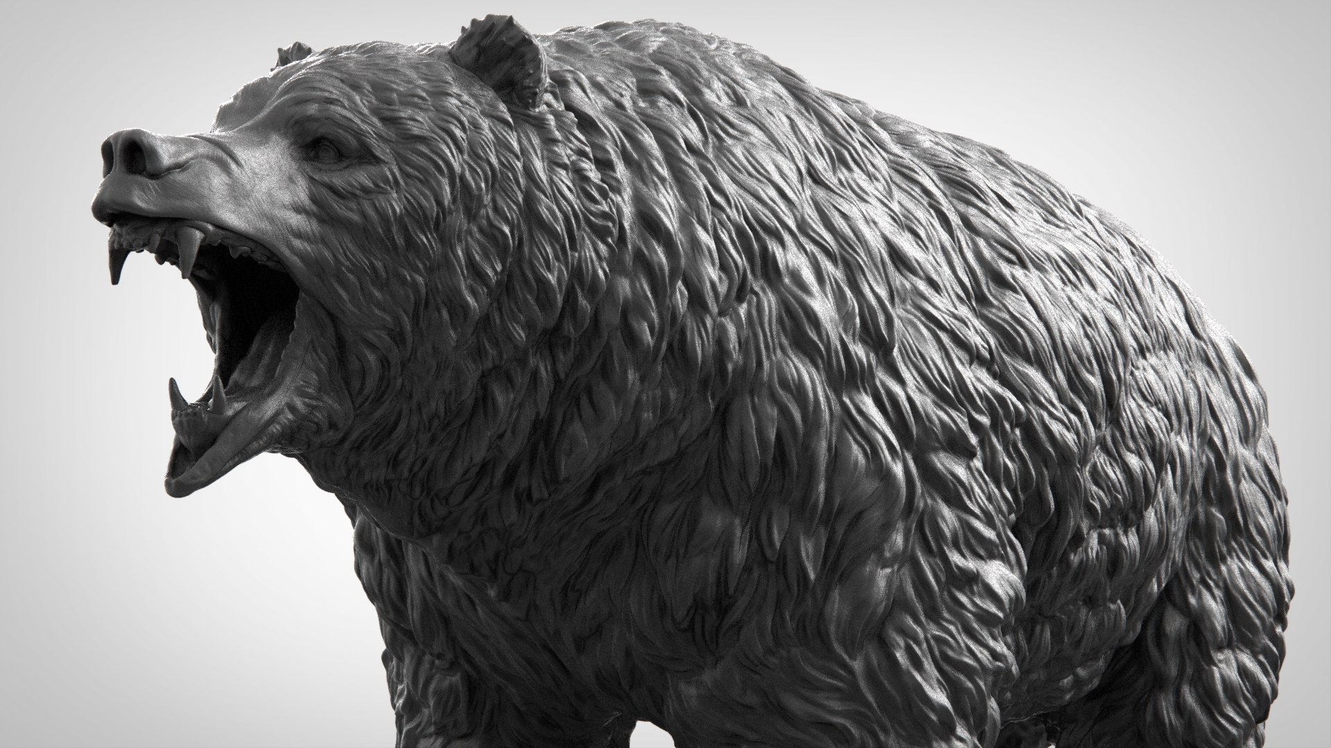 Bear realistic 3D model - TurboSquid 1264067