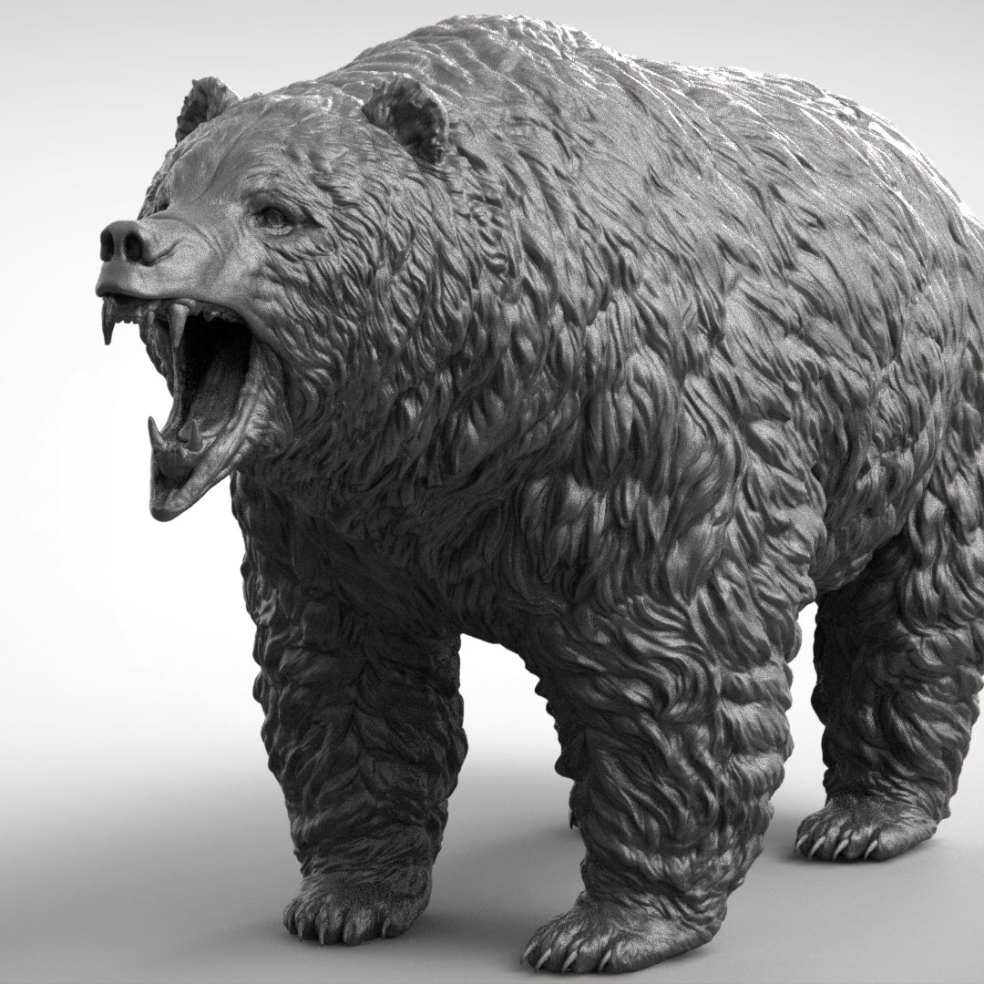 Bear realistic 3D model - TurboSquid 1264067