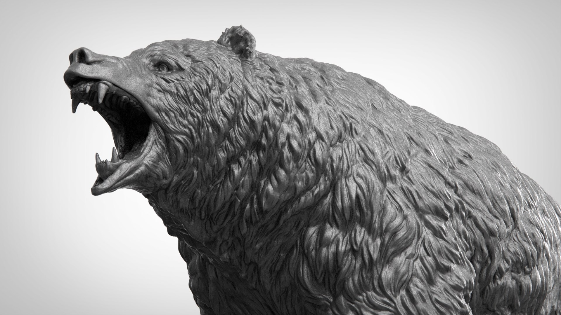 Bear realistic 3D model - TurboSquid 1264067