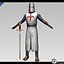 3d Crusader Knight Model
