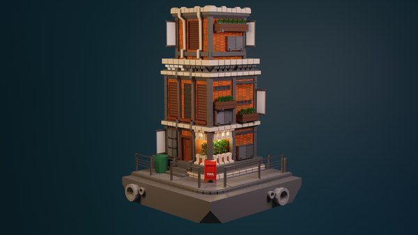 Building Low Poly 3D - TurboSquid 1771453
