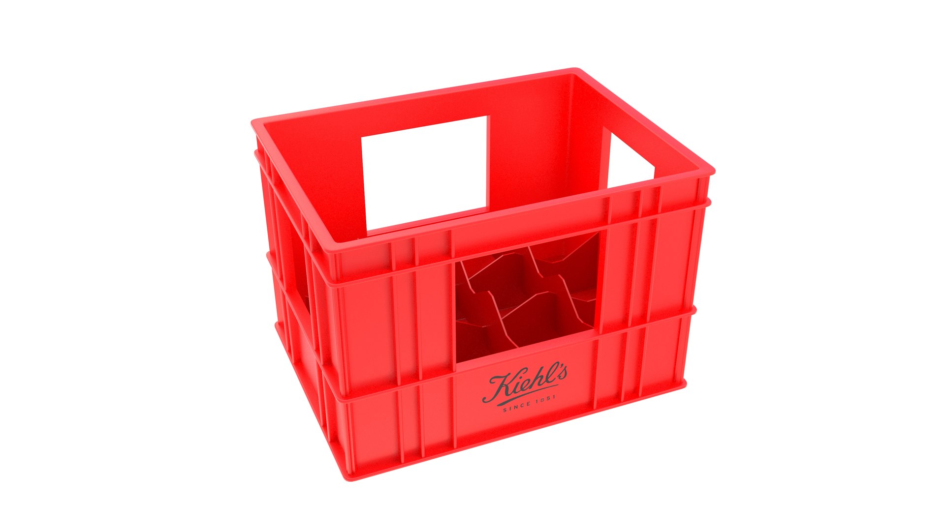 3D Red Plastic Crate Model - TurboSquid 2104303