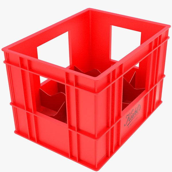 modelo 3d Red Plastic Crate - TurboSquid 2104303