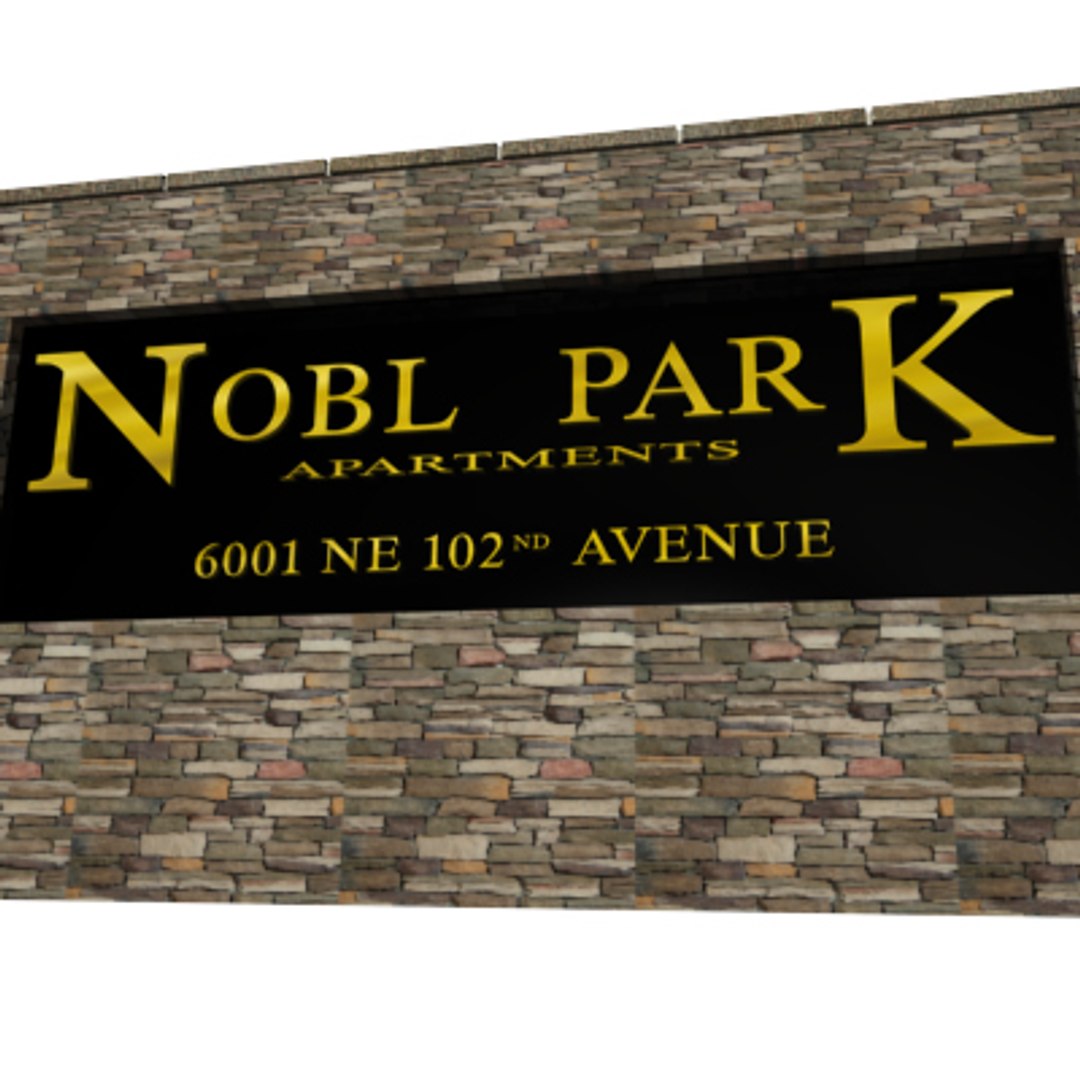 Monument Sign 3d Max