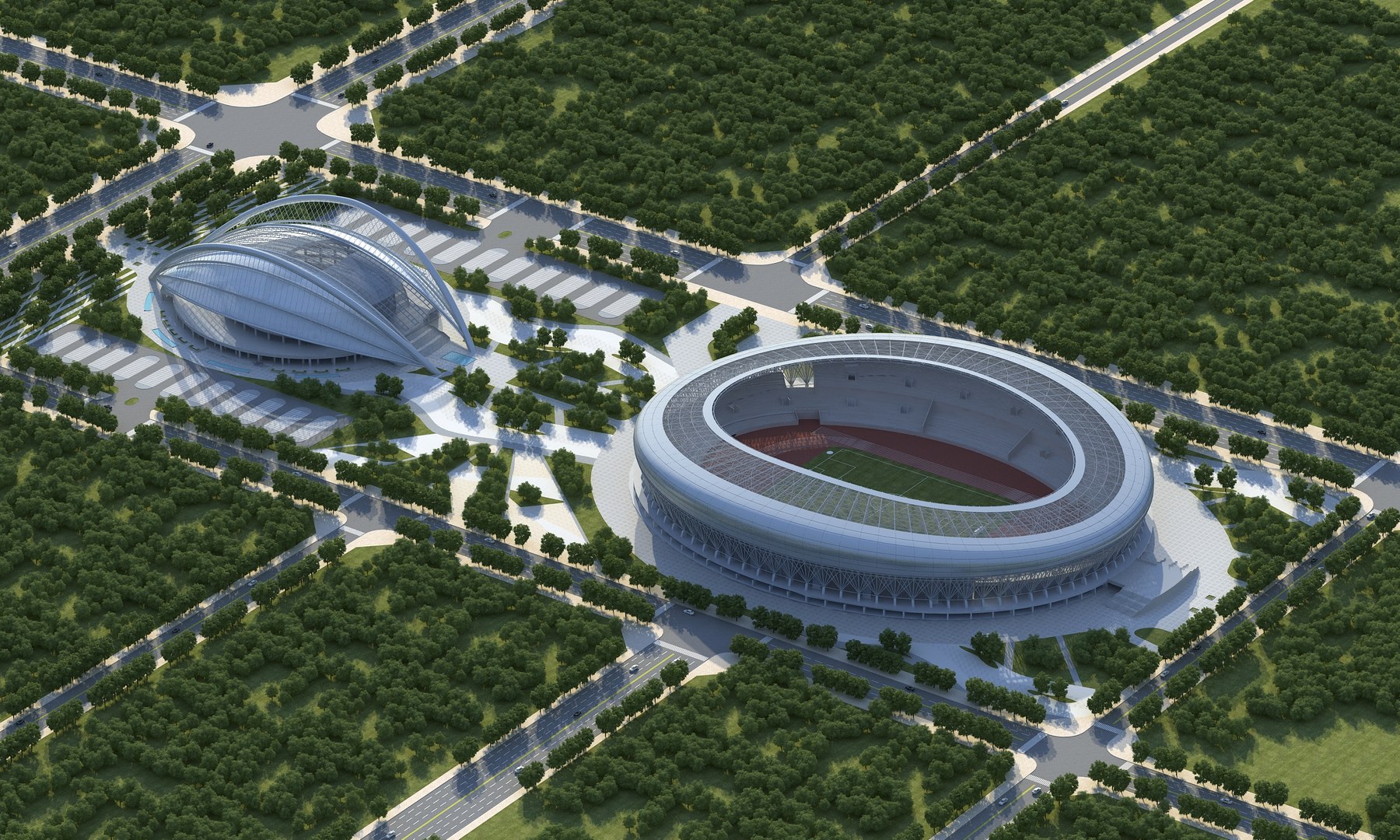 3D Model Stadium 01 - TurboSquid 2326035