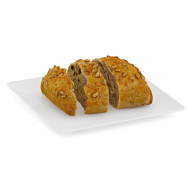 3d model roll pudding