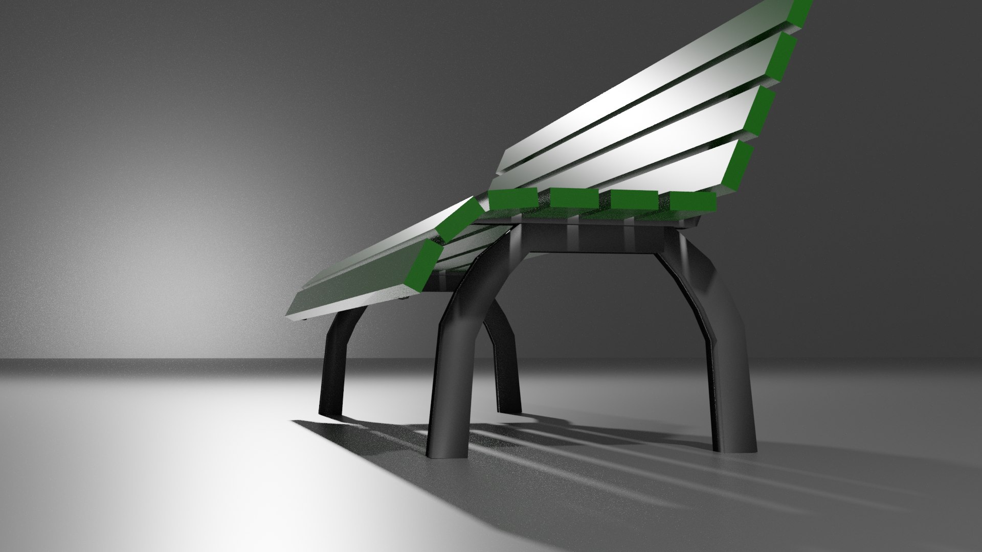 Bench With A Back Model - TurboSquid 1756306