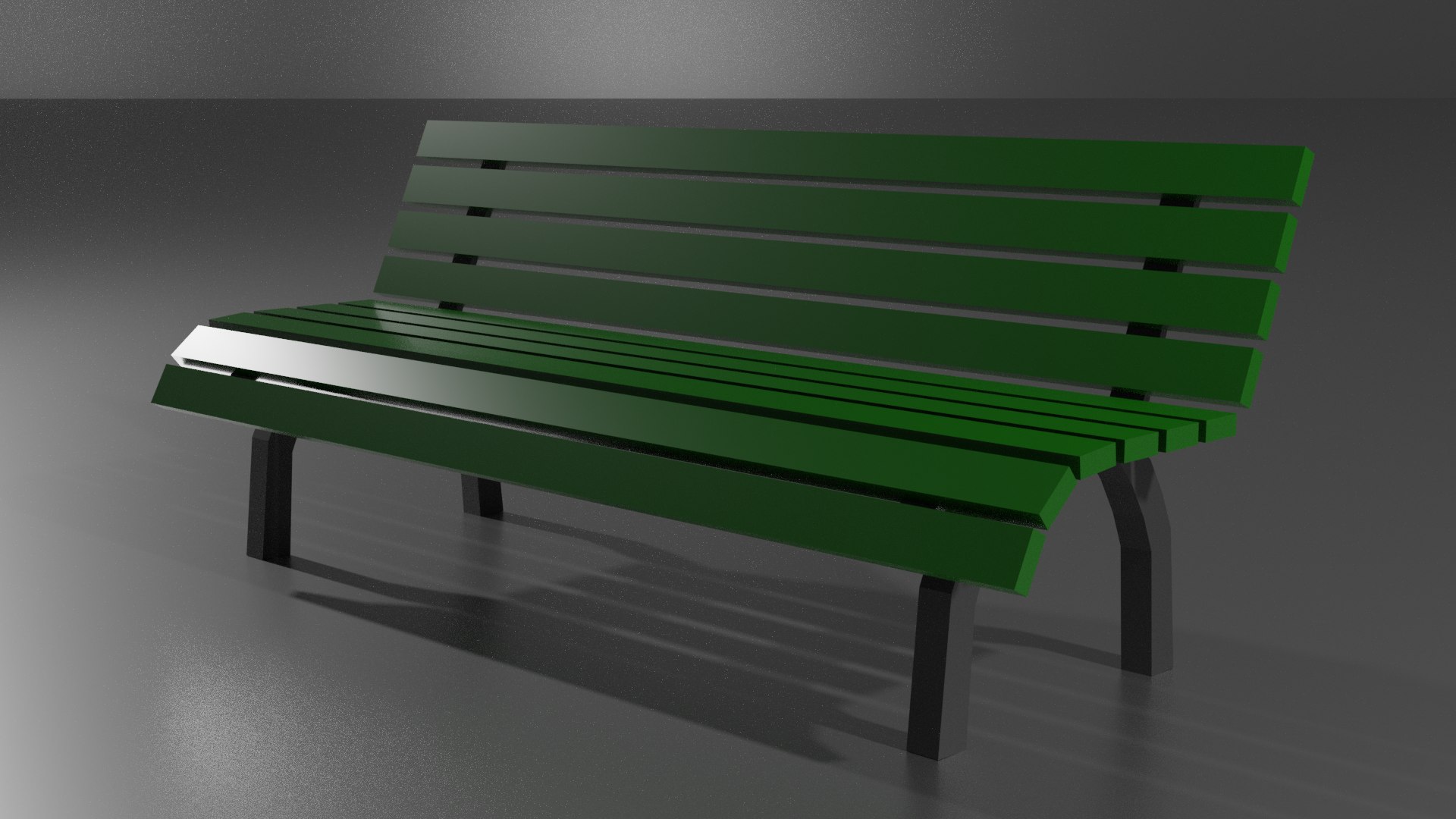 Bench With A Back Model - TurboSquid 1756306