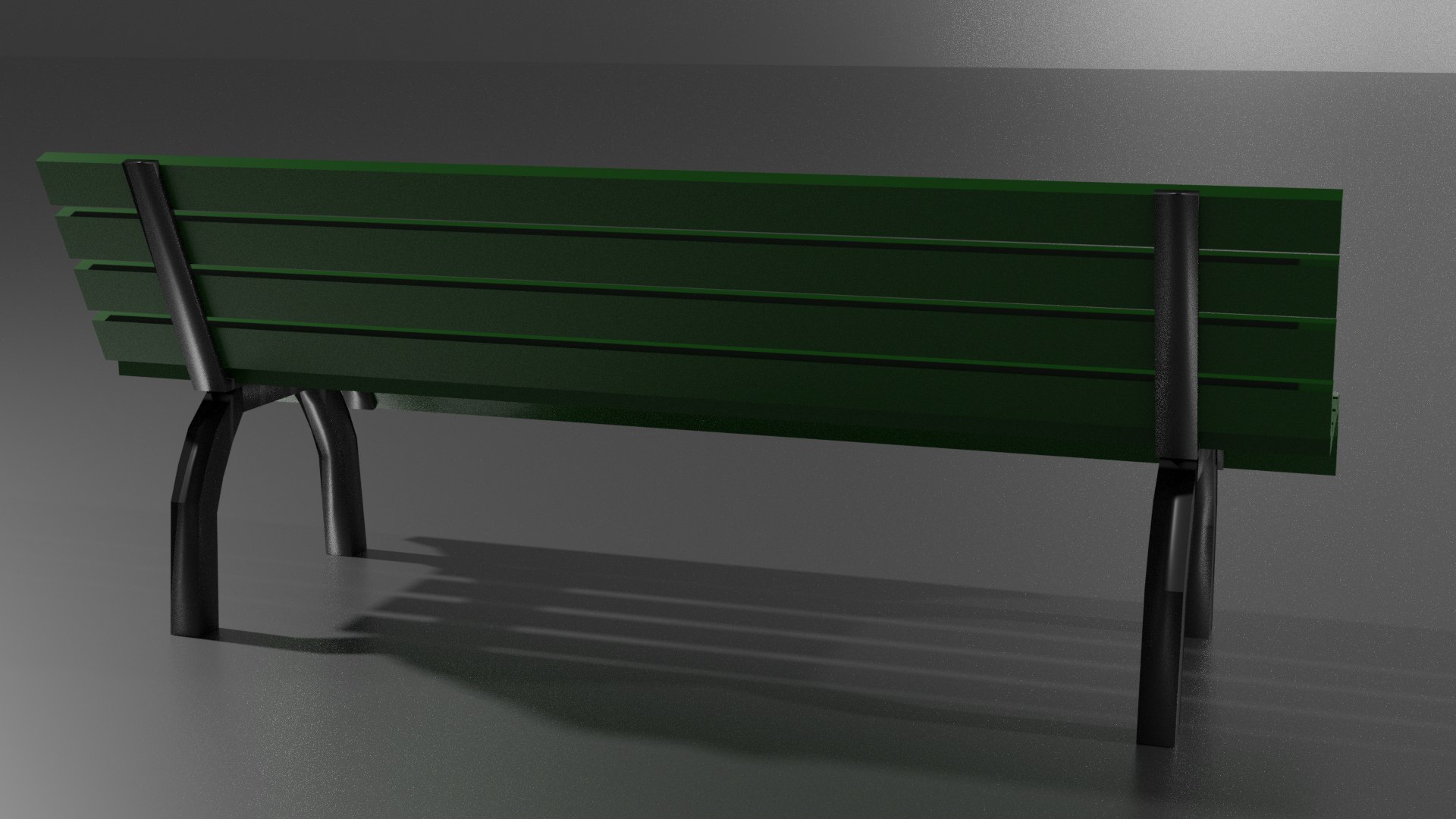 Bench With A Back Model - TurboSquid 1756306