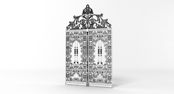 cast iron gate 3d max