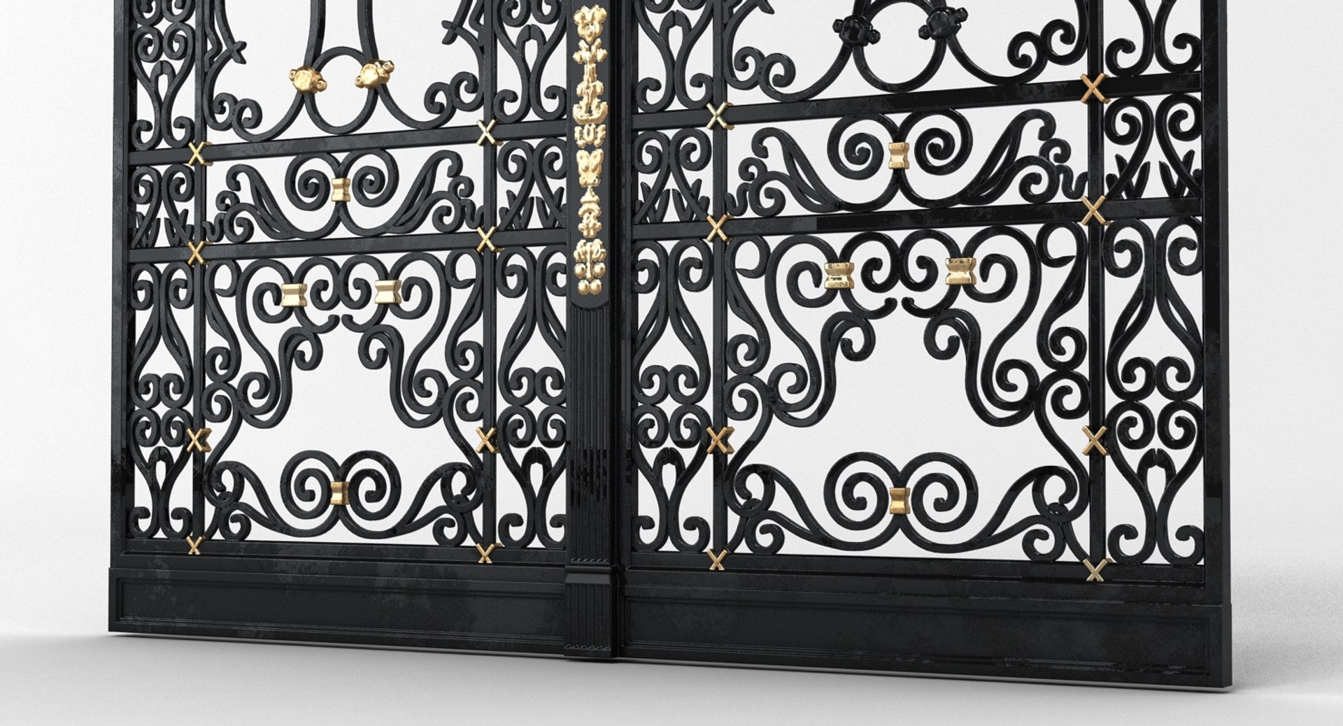 cast iron gate 3d max