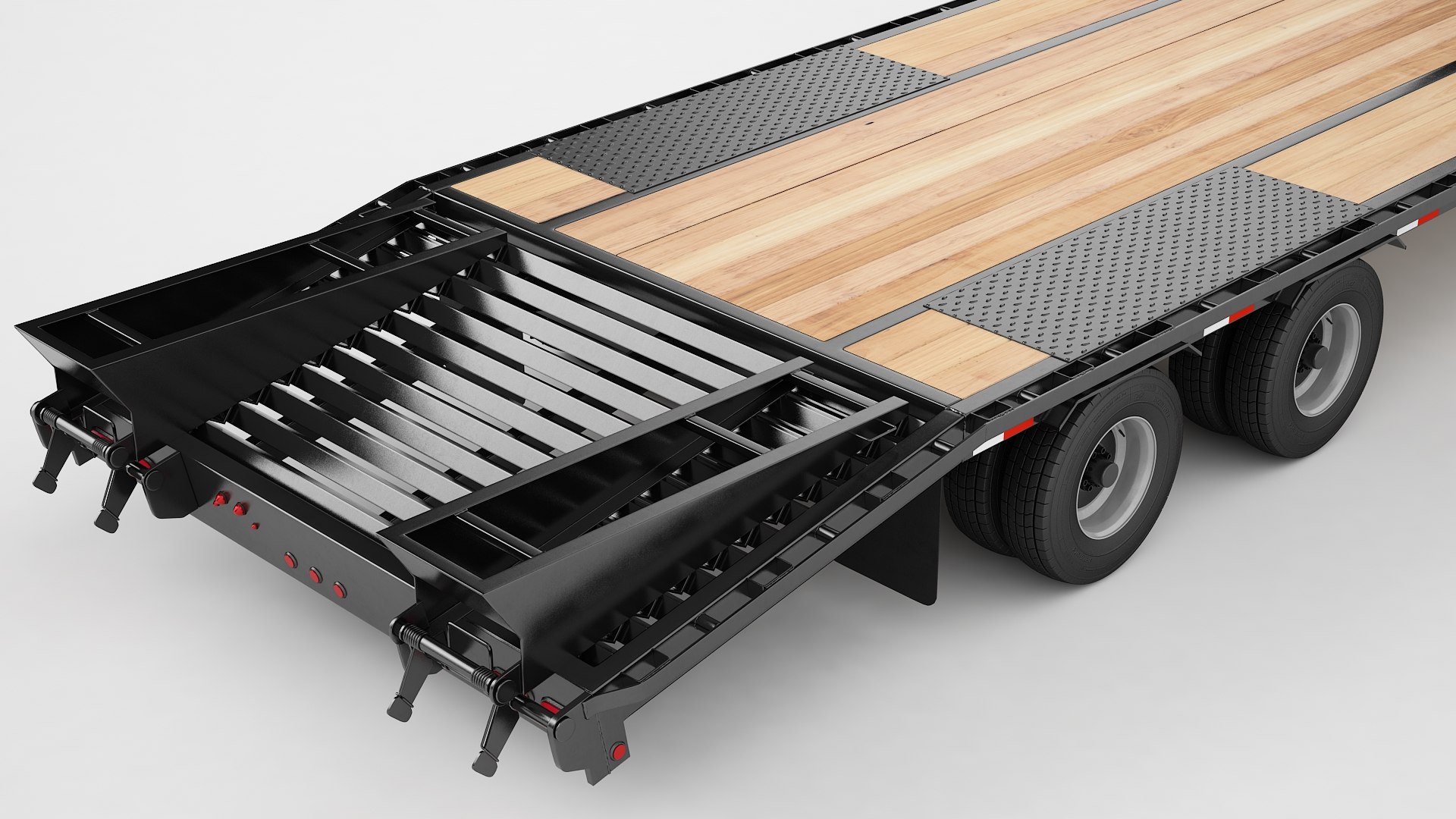 GMC SIERRA HD DENALI 2020 Gooseneck Trailer 04 Model - TurboSquid 2015413