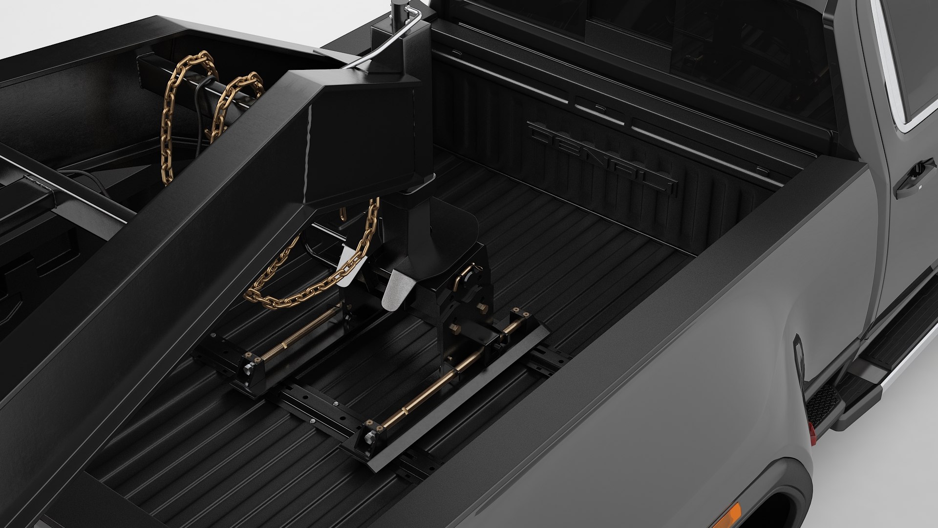 GMC SIERRA HD DENALI 2020 Gooseneck Trailer 04 Model - TurboSquid 2015413