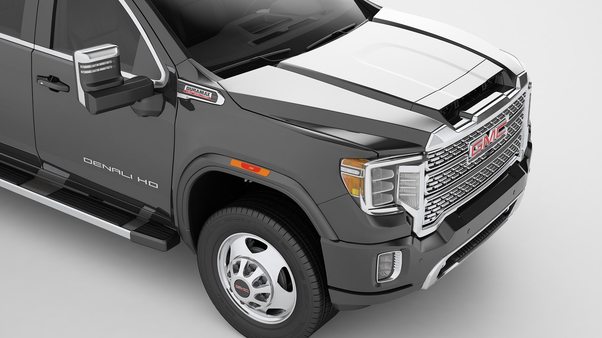 GMC SIERRA HD DENALI 2020 Gooseneck Trailer 04 Model - TurboSquid 2015413