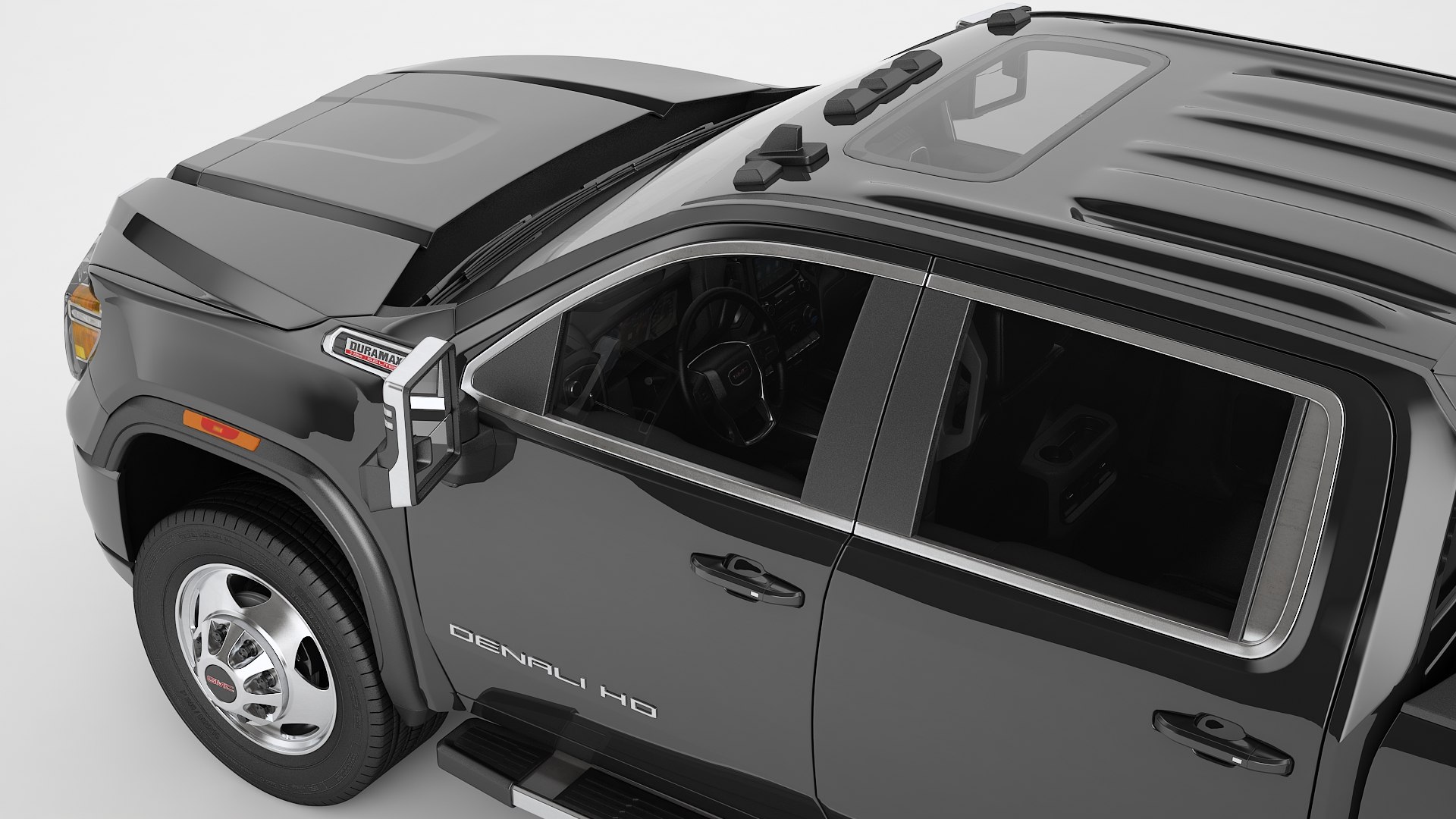 GMC SIERRA HD DENALI 2020 Gooseneck Trailer 04 Model - TurboSquid 2015413