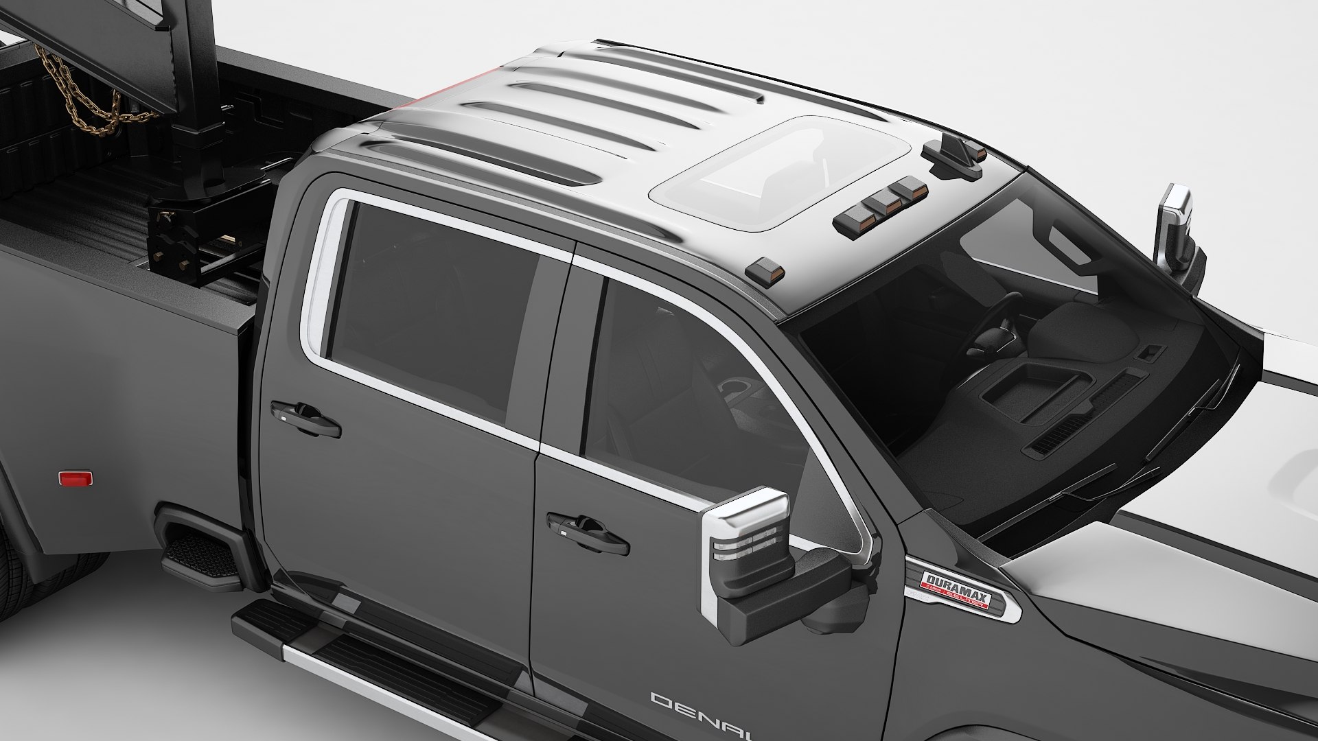 GMC SIERRA HD DENALI 2020 Gooseneck Trailer 04 Model - TurboSquid 2015413