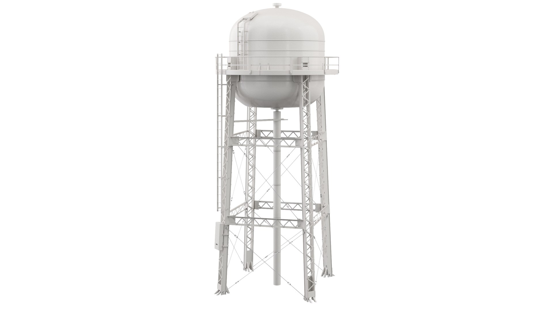 3D Model Water Tower - TurboSquid 2180427