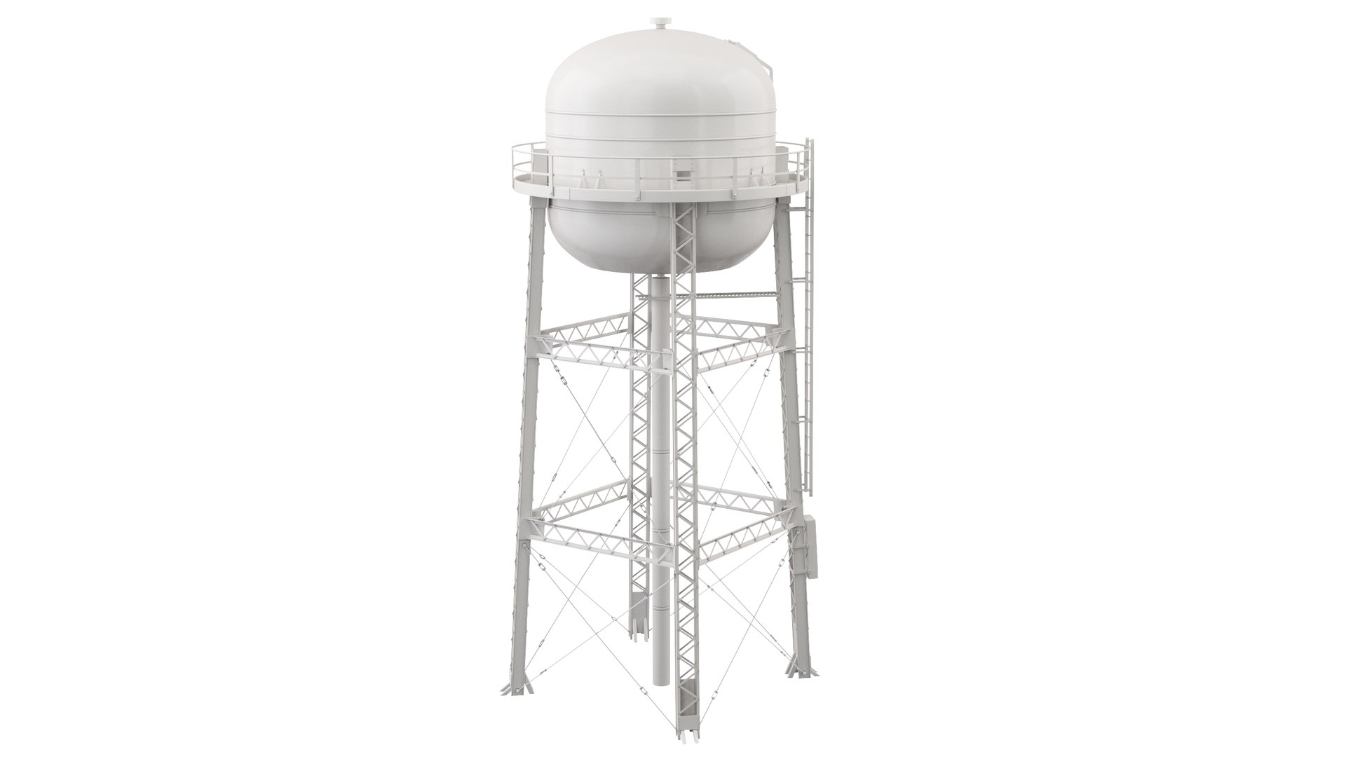 3D Model Water Tower - TurboSquid 2180427