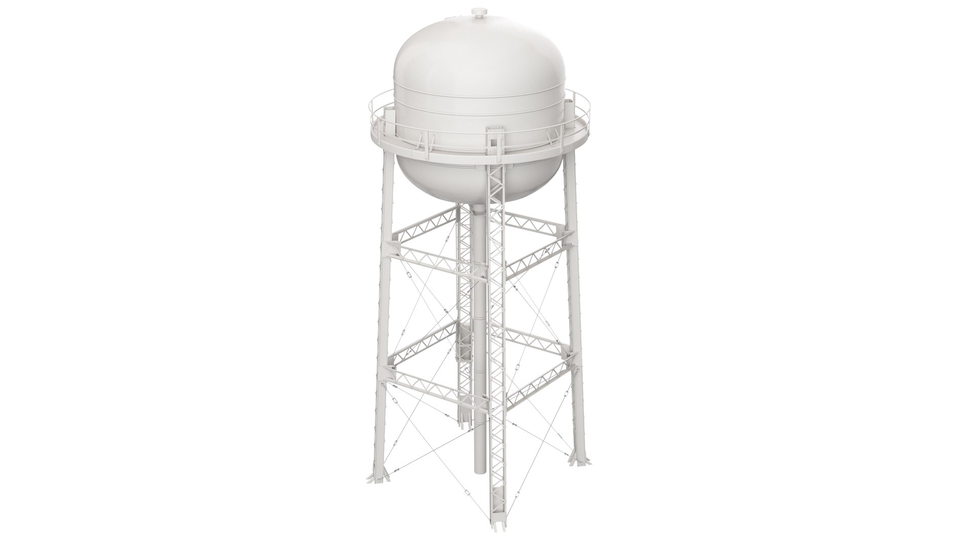 3D Model Water Tower - TurboSquid 2180427