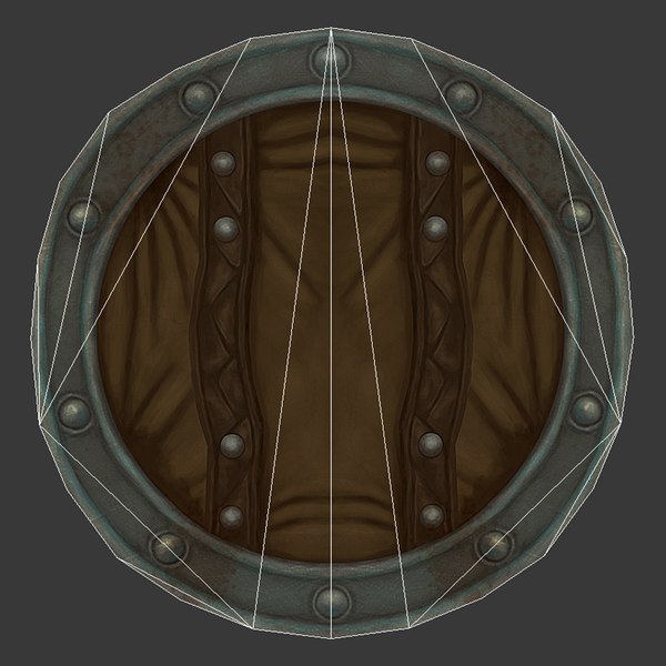 3d 3ds shield stylized