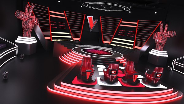 The Voice Tv Studio Collection 3D model - TurboSquid 1725551