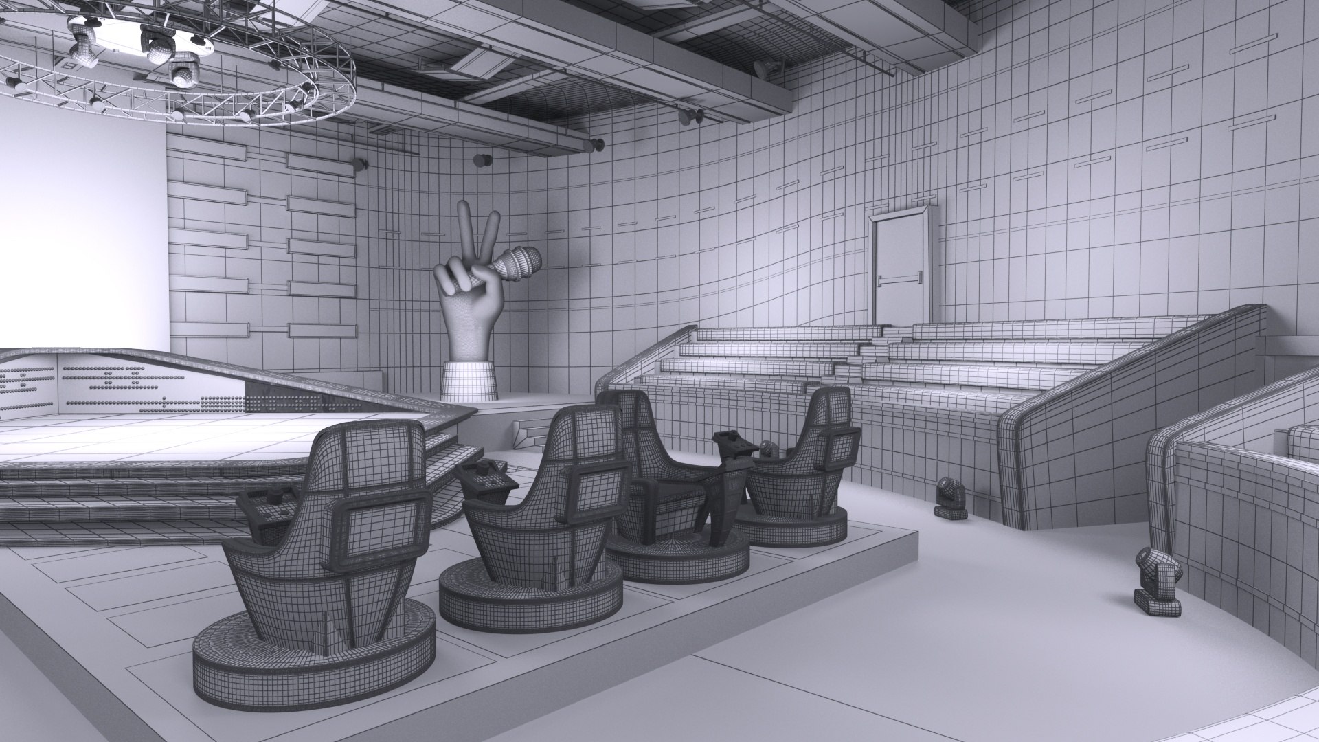 The Voice Tv Studio Collection 3D Model - TurboSquid 1725551