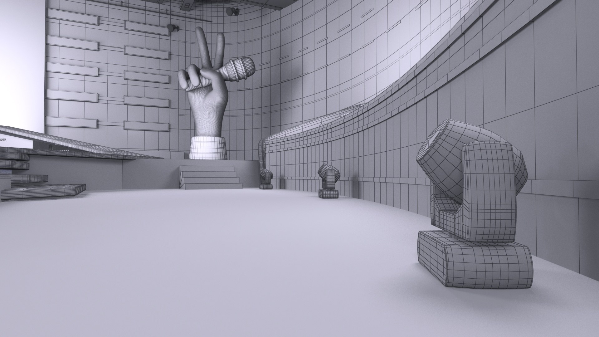 The Voice Tv Studio Collection 3D Model - TurboSquid 1725551