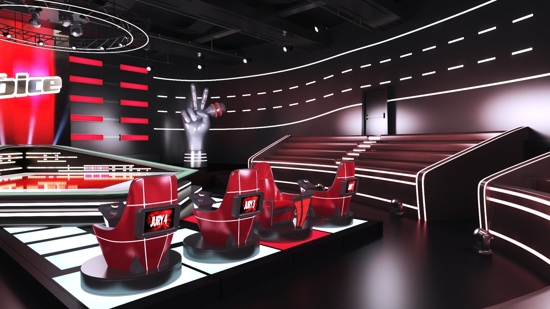 The Voice Tv Studio Collection 3D Model - TurboSquid 1725551