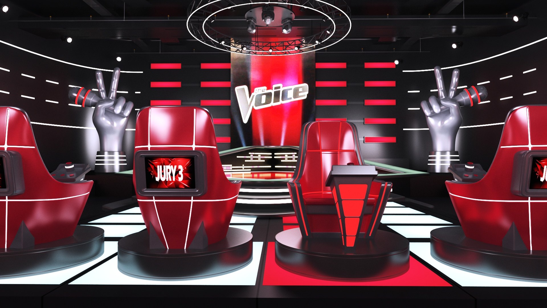The Voice Tv Studio Collection 3D Model - TurboSquid 1725551