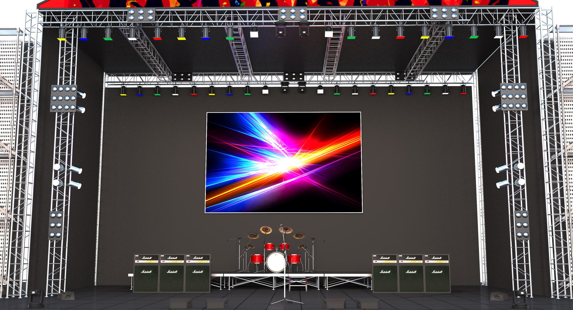 Stage Scene 3D Model - TurboSquid 1309314